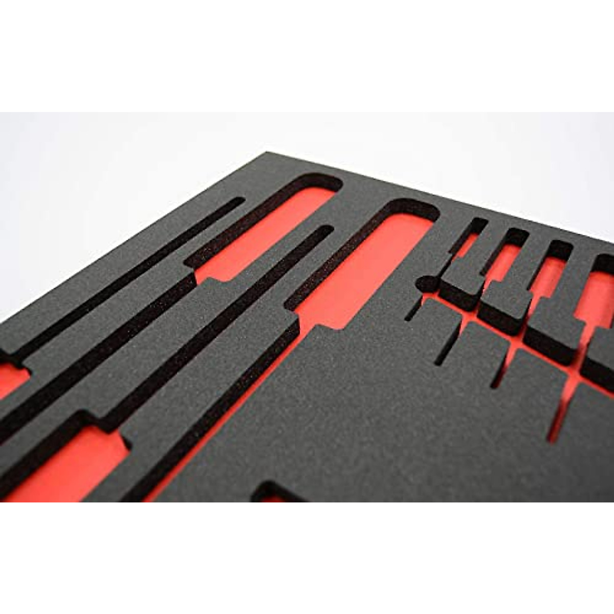 5S TOOL BOX SHADOW FOAM ORGANIZERS ( 2 COLOR) FITS CRAFTSMAN MODEL# 112225 TOP BOX (10.75" x 18.125", Black Top/Red Bottom)