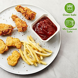 Mfacoy 6 Pack Soy Sauce Dishes, 3 oz Ceramic Dipping Bowls, Pinch Bowls, Small Dip Bowls Set, Sauce Dish Bowls, Mini Bowl for Side Dish, Ketchup, Soy, BBQ, Sushi, Party, Condiments Serving Bowl Set