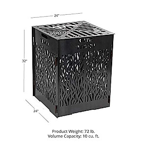 Titan Great Outdoors 30-in Incinerator Fire Pit, Collapsible Burn Fire Pit