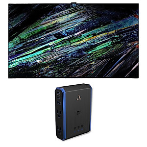 Sony XR55A95L 55 Inch QD-OLED 4K UHD Smart Google TV with AI Upscaling with a 5S-PS4-US1 4-Outlet Power with Omniport USB (2023)