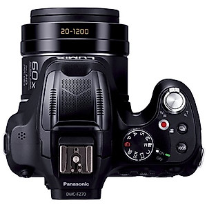 Panasonic LUMIX DMC-FZ70 16.1 MP Digital Camera with 60x Optical Image Stabilized Zoom and 3-Inch LCD (Black) - International Version (No Warranty)