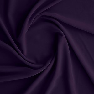 Hi Multi Chiffon, Midnight Purple - 58/60" - Fabric by The Yard - Solid, Printed, and Novelty Fabrics Ideal for Sewing Garments, Wedding Dresses, Costumes, Special Occasions, Tablecloths, Crafts