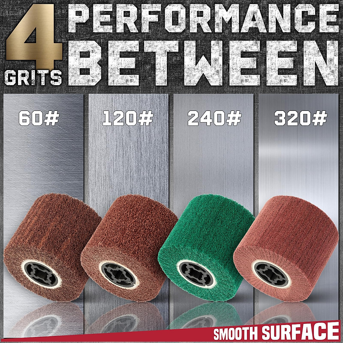 KUIMIT Handheld Metal Burnishing Machine,Electric Sander Polisher for Wood Stainless Steel Polishing,Lock Switch,Auxiliary Handle