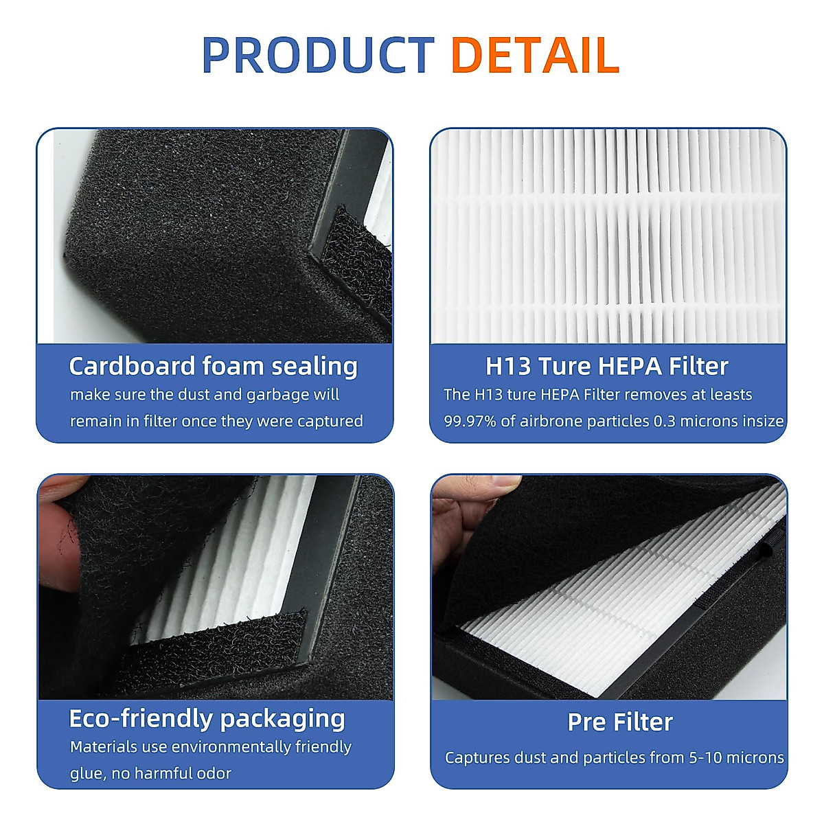 45i Replacement Filter for Breathesmart Flex Bh400 45i Air Purifier H13 Grade True Hepa Fresh Filter B4-Pure / Fl40