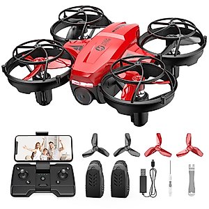 Holy Stone HS420 Mini Drone with HD FPV Camera for Kids Adults Beginners, Pocket RC Quadcopter with 2 Batteries, Toss to Launch, Gesture Selfie, Altitude Hold, Circle Fly, High Speed Rotation