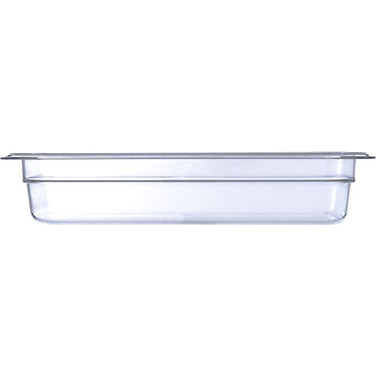 Carlisle FoodService Products Plastic Food Pan 1/3 Size 2.5 Inches Deep Clear
