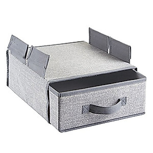 InterDesign Aldo Fabric Hanging Closet Storage Organizer, 1 Drawer