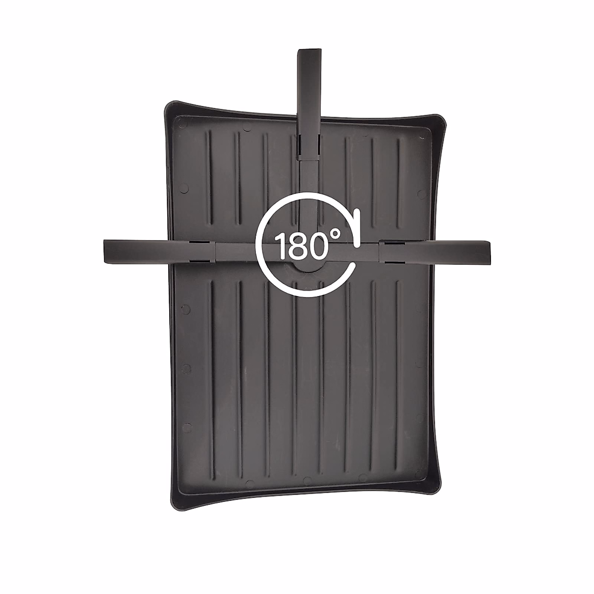 LIMORUNS 2 Tier Dish Rack Dish Drying Rack with Drainboard, Dish Drainer Rack with Utensils, Rustproof Large Black Dish Holders for Kitchen Counter Escurridor De Platos para Fregadero Father's Gift