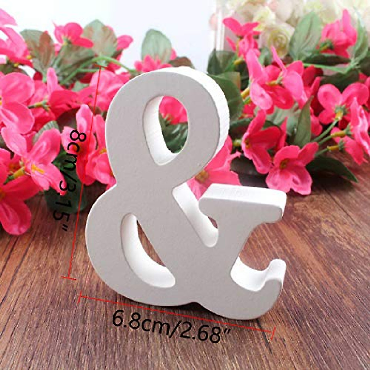 IronBuddy Mr Mrs Sign Letters 3D White Wooden Letters Decoration Wooden Mr and Mrs Letters for Party Wedding Table Decoration Photo Props (White)