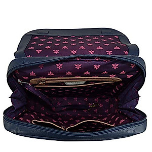 Anuschka Women's Genuine Leather Large Convertible Flap Backpack - Hand Painted Original Artwork - Moonlit Meadow