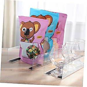 BUGUUYO 10pcs Dividing Partition L-Shaped Shelf Separator Closet Divider Closet Shelf Organizer Clear Bookshelf Separator Supermarket Shelf Dividers Plastic Shelves Towel PVC Vertical Tray