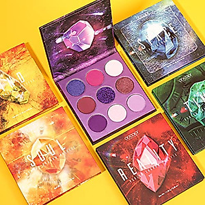 Docolor Eyeshadow Palette 54 Colors Gemstone Eye Shadow Palette Highly Pigmented Mattes Glitter Shimmers Naked Smokey Cream Powder Blendable Long Lasting Waterproof Colorful Professional Makeup Palette