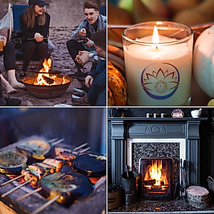 Butane Lighter Torch Long Lighter Jet Flame Windproof Lighter with Visual Fuel Window for Fireplace Kitchen Grill BBQ Camping, Black (No Butane Included)