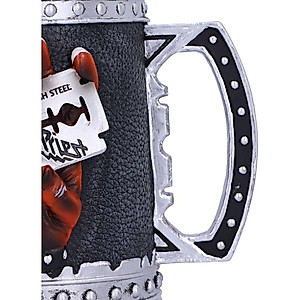 Nemesis Now Judas Priest British Steel Album Tankard Mug, 1 Count (Pack of 1), Black