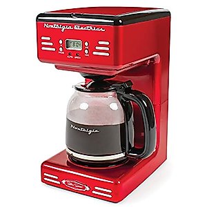 Nostalgia RCOF120 Retro 12-Cup Programmable Coffee Maker