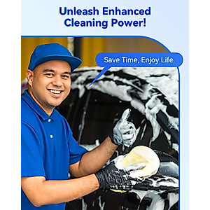 Temede Car Wash Sponge, Car Cleaning Large Sponges, All Purpose Sponges for Cleaning, Easy Grip Thick Foam Scrubber, Giant Bone Sponge for Kitchen, Bathroom, Household Clean