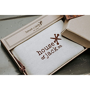 House of Jack Co. DEER Bifold Wallet for Men | Extra Capacity Two ID Windows | Full Grain Leather With Hand Burnished Finish | Multi Card Capacity | Deer Men's Wallet