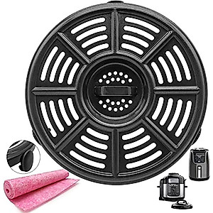 Air Fryer Crisper Plate for Ninja AF100 to AF150 and Ninja Pressure, Air Fryer Grill Pan Plate for Ninja FD302 FD401 Foodi OP300 to OP500,Air Fryer Accessories,Non-Stick Coating,Dishwasher Safe