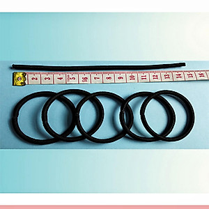 Black Hair Ties for Thick 150 Count,Elastic hair Bands, Ponytail Hair Ties No Damage Hair Ties for Women,Girls and Man