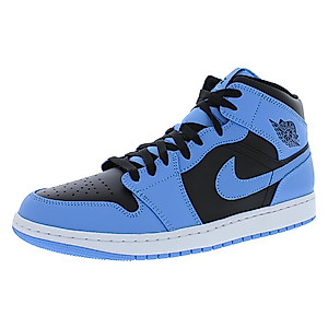 Nike Air Jordan 1 Mid Men's Shoes University Blue/Black White DQ8426 401 - Size 8