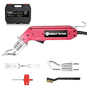 RoMech Rope Cutter Fabric Cutter - Pro Electric Hot Knife Heat Sealer with Non-adjustable Power (60W) - Cutting Tool Kit- with Blades & Accessories (RM-017)