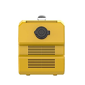 ROCKSOLAR RS650 444Wh Lithium Battery, 400W Heavy Duty AC, USB, DC, and Cigarette Lighter Output Solar Powered Generator, Yellow & Black