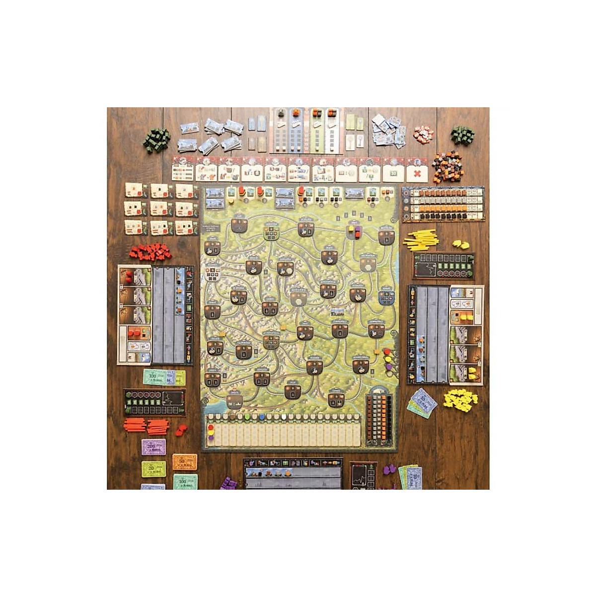 Capstone Games: Imperial Steam, Strategy Board Game, Plan, Build and Expand Your Railway Network, 2 to 5 Players, 120 Minute Play Time, Ages 15 and Up