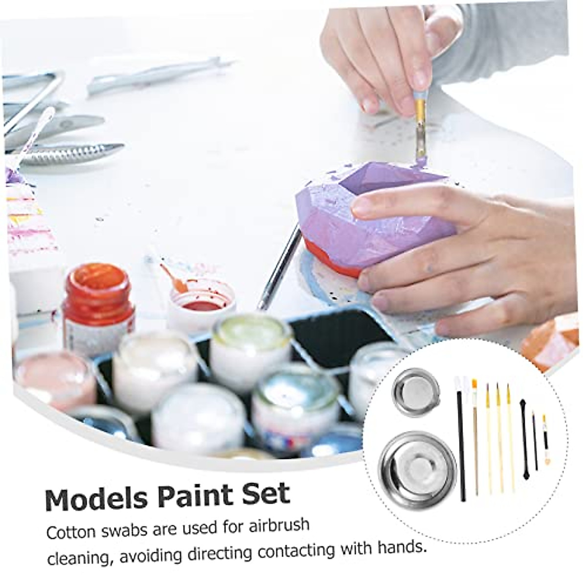 VILLCASE 3 Sets Model Coloring Kit Detail Small Black Brush Drawing Paint Detail Brush Mini Paint Brushes Hair Set Mini Models Craft Coloring Set Model Hand Paint Tools Models Paint Set