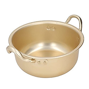 Korean Ramen Cooking Pot, Korean Ramen Pot Stackable Ramen Pot with Lid for Home Camping Hiking