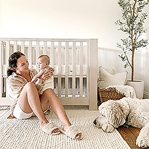 Newton Baby Crib Mattress and Toddler Bed - 100% Breathable, Babies Can Breathe Right Through It, 100% Washable, Non-Toxic, Better Than Organic - Removable Cover -Deluxe 5.5" Thick - White