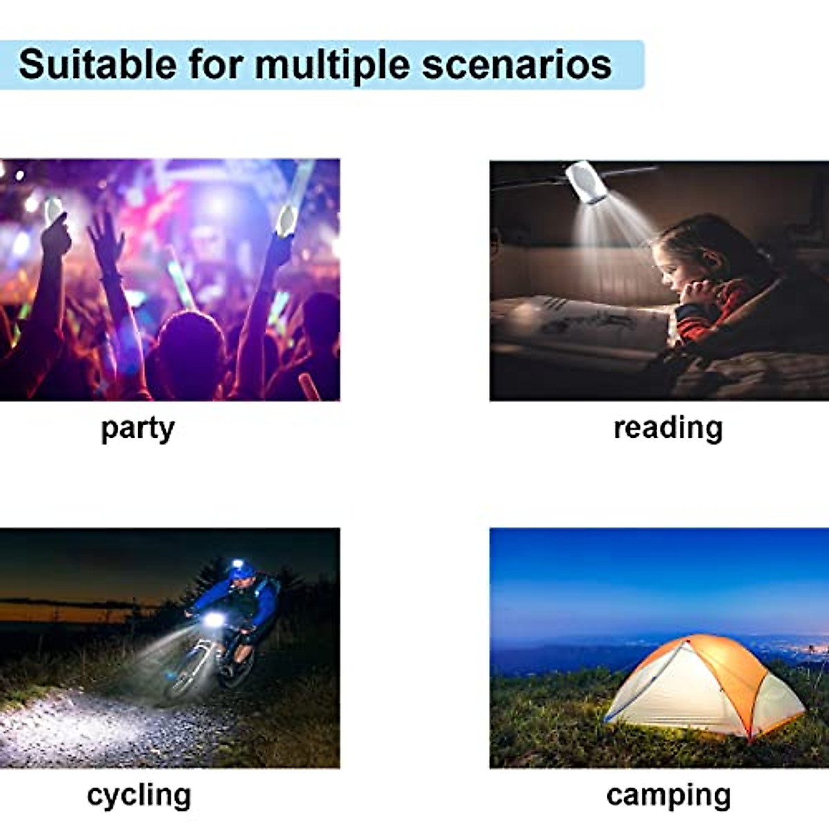 Grill Lighting LED Handle Grill 'N Go Light ，BBQ Grill Light Outdoor, Fits Weber ，Traeger Grill - Grey