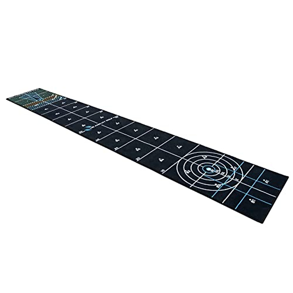 ME AND MY GOLF 6 in 1 Games Golf Putting Mat (14ft) - Includes Instructional Training Videos, Black