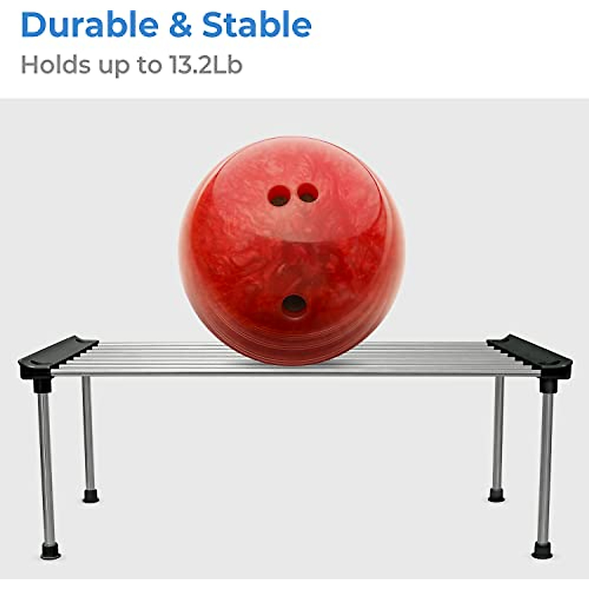 Carrotez Stackable 2 Pack Pantry Cabinet Organizer, Pantry Organization and Storage, Cabinet organizers and Storage, Pantry Storage Shelf Organizer, Kitchen Cabinet Organizer, Black 15.7 x 7.8 x 6.1"