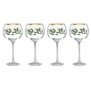Lenox Holiday 4-Piece Wine Glass Set, 16 fl.oz.