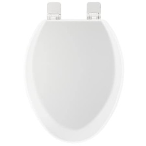 PROFLO PFTSWSC2000WH PROFLO PFTSWSC2000 Elongated Closed-Front Toilet Seat with Soft Close and Easy Clean