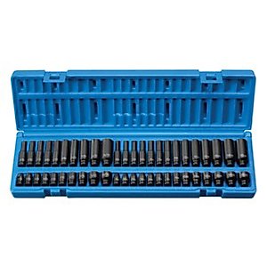 Grey Pneumatic 9748 48 Pc. 1/4" Drive Fractional and Metric Impact Socket Set