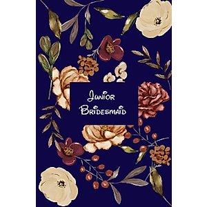 junior bridesmaid notes: Junior Bridesmaid Notes Wedding blank lined notebook for girls