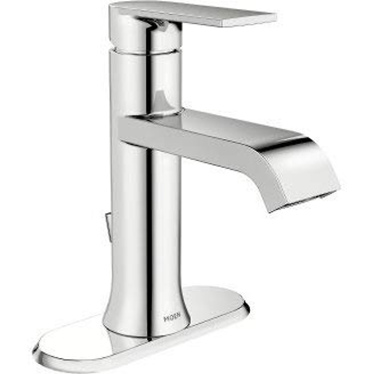 Moen MWS84760 Genta 1.2 GPM Single Hole Bathroom Faucet with Pop-Up Drain Assembly