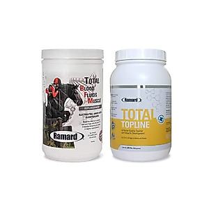 Ramard Blood Fluids Muscle Replenishment for Race Horses & Topline Powder Horse Supplements - Build and Maintain Muscle Tissue During Recovery for Foals and Horses