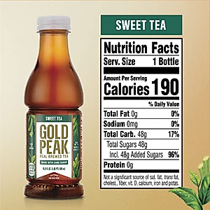 Gold Peak Tea, Sweet Tea, 16.9 fl oz, 6 Pack