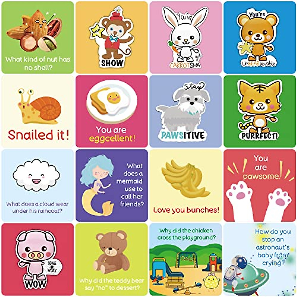 ceiba tree 90 PCS Lunch Box Notes Joke Cards Bento Box Messages Funny Riddles for Kids 40 PCS Inspirational Motivational Lunchbox Cards Puns Riddles for Party School Picnics