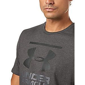 Under Armour Men's Global Foundation Short-Sleeve T-Shirt , Charcoal Medium Heather (019)/Black, Large