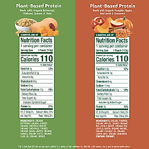 Sprout Organic Baby Food, Stage 3 Pouches, 8 Flavor Meat & Plant Protein Variety Pack, 4 Oz Purees (Pack of 12), Packaging May Vary