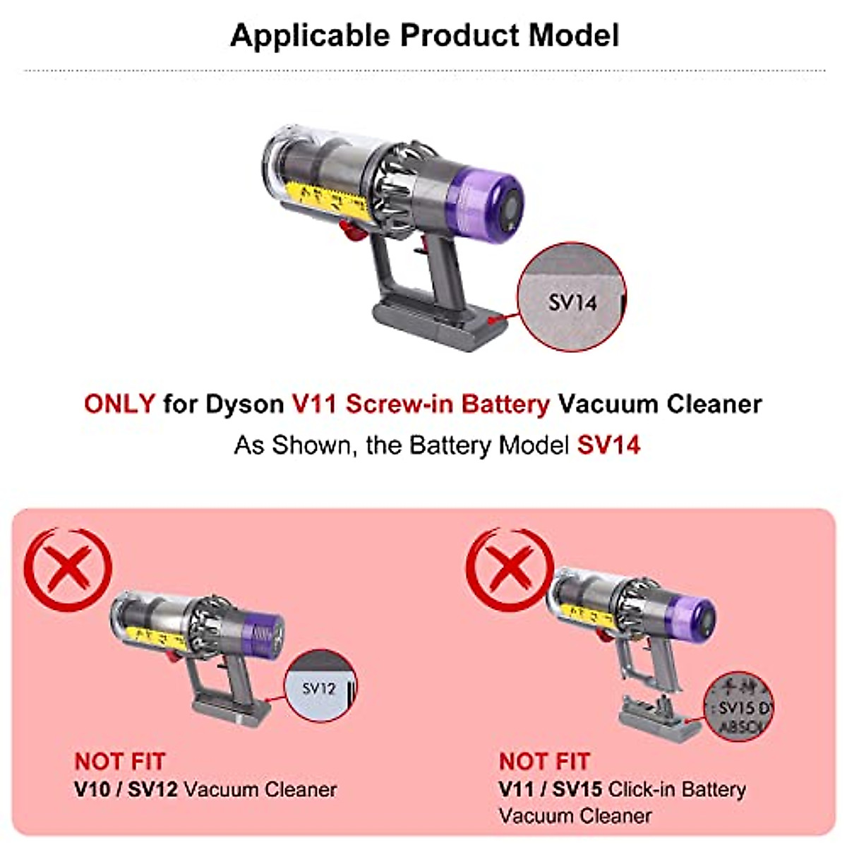 Strong Trigger Assembly Replacement for Dyson V11 SV14 Vacuum Cleaner Disassembly Tool Screwdriver Set
