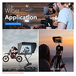 Neewer F100 7 Inch Camera Field Monitor HD Video Assist Slim IPS 1280x800 HDMI Input 1080p with 2600mAh Li-ion Battery/USB Charger，Carrying Case for DSLR Cameras, Stabilizer, Film Video Making Rig