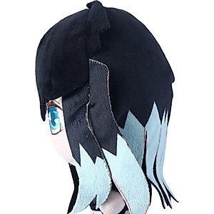 Tokitou Muichiro Plush，9.8inch Cartoon Anime Characters Tokitou Muichiro Stuffed Figure Cute Soft Pillow，Cosplay Props for Kids Fans Adults Game Lovers Decorative