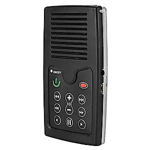 Audio Bible Player, 350mAh Mini Portable Solar Charging Bible Reader Book Reader English(Black)