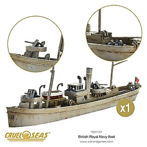 Cruel Seas Warlord British Royal Fleet 1:300 WWII Naval Military Wargaming Plastic Model Kit 782611001