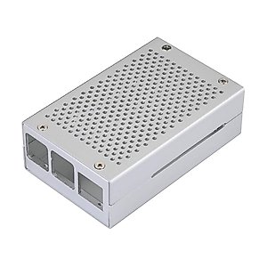 Raspberry Pi 4 Case RPI 4 Aluminum Case RPI 4B Metal Shell Silver Enclosure for RPI 4 Model B (Silver)