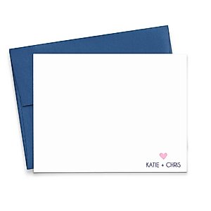 Simple Personalized Wedding Thanks You Cards, Personalized Couples Stationery, Personalized Thank you cards for wedding, Wedding Stationery, Your Choice Of Colors and Quantity